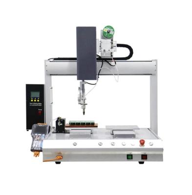China MT Automatic Soldering Machine 110V/220V with LCD Display, 200-450°C Temperature Range, 400×300×200mm Station Size for sale