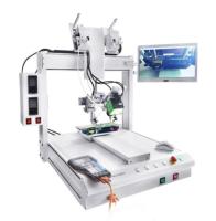China MT Automatic Soldering Machine 100W with LCD Display and 200-500℃ Temperature Range for PCB Assembly for sale