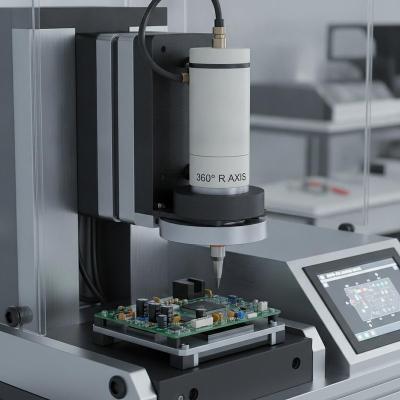 China Ceramic Heating Element Automatic Soldering Machine Featuring 360 Degree R Axis for Automated Soldering Electronic Components on PCB Boards for sale