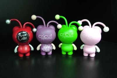 China Cricket Insect Plastic Toy Figures Movable Arm With Two Big Eyes 6.5*7*2.4cm for sale