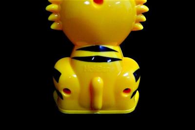 China An Yellow Tiger Animal Pencil Sharpener , Toy Pencil Sharpener For School for sale