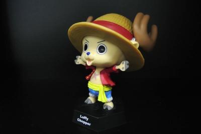 China One Piece Character Cartoon Custom Plastic Toys With A Strawhat 3.5 Inch for sale