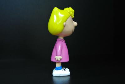China Lovely Sally Girl Small Plastic Figures With Yellow Hair Customized Material for sale