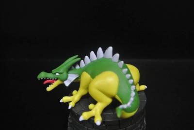 China Green Yellow Color Japanese Anime Figures Dragon Shape With A Base for sale