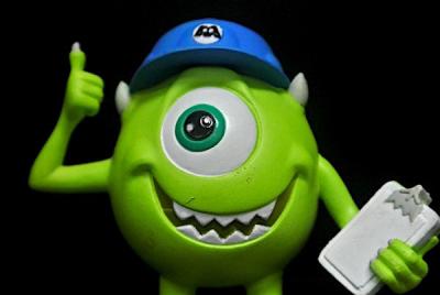 China Green Color Body Little Collectible Toys 2 Inch Tall From Monsters University for sale