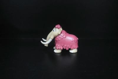 China Mammoth Elephant Collectible Vinyl Toys With Long White Tooth 8*7*5cm for sale