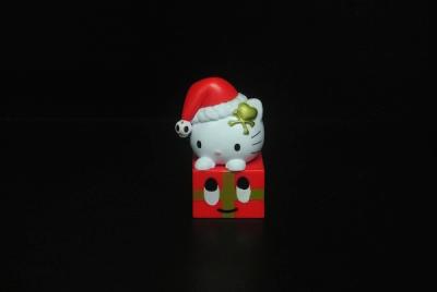 China Christmas Style  Custom Plastic Toys Red Box 80 - 90 Degree PVC For Children for sale