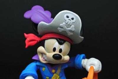 China Pirate Style Mickey Mouse Action Figure , Mickey Mouse Figurines Collectibles for sale