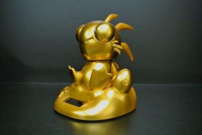 China Gold Small Electronic Toys / Solar Energy Toys With Happy Worker Logo 10CM for sale