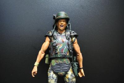 China Camouflage Soldier Action Figures , Army Action Figures With Screaming Face for sale