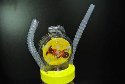 China Yellow Cartoon Water Bottle , Windmill Style Kids Water Bottles With Fun for sale