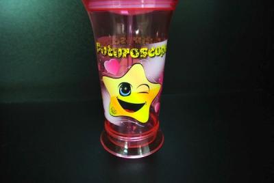 China Pink Star Style Cartoon CharacterDrinking Water Bottle 8.5 Inch  As Gift For Children Made By As for sale