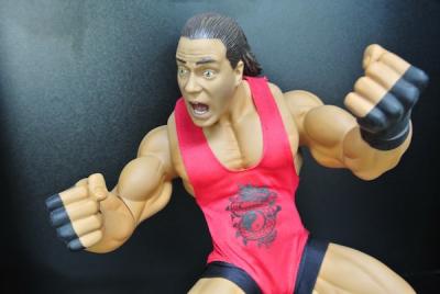 China Customized Collectible Vinyl Toys Muscle Man With Surprised Expression for sale