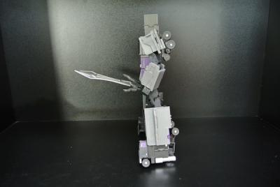 China Grey Color Transformer Robot Toy Have Sword For Adult Raise Manipulative Ability for sale