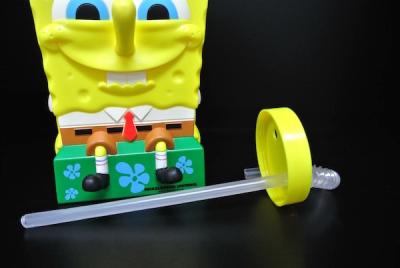 China 22CM Height Customized Spongebob Water Bottle For Children AS Material for sale