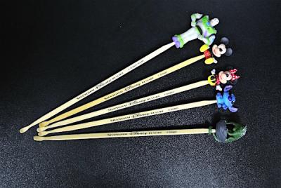 China Various Styles Disney Character Figures Bamboo Ear Pick For Souvenir for sale