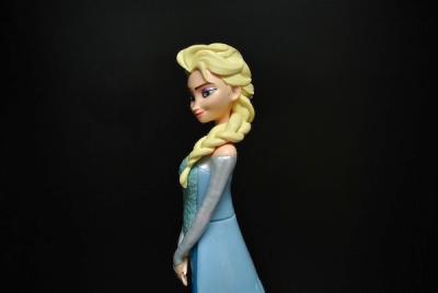 China Blue Snow Color Disney Frozen Figurines Cartoon Shampoo Bottle ANNA ELSA Princess Container for sale
