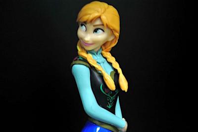 China Blue Snow Color Disney Frozen Figurines Cartoon Shampoo Bottle ANNA ELSA Princess Container for sale
