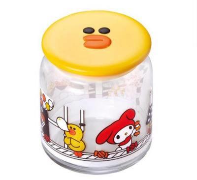 China Transparent Color Glass Storage Jar Plastic Toy Figures Sell In HongKong 7 - 11 Store For Collection for sale