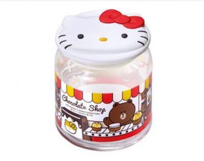 China Transparent Color Glass Storage Jar Plastic Toy Figures Sell In HongKong 7 - 11 Store For Collection for sale