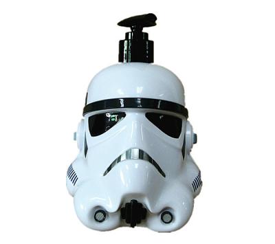 China Metal Color Star War Movie Solders Plastic Cartoon Shampoo Bottle Use For Home Storage Liquid for sale