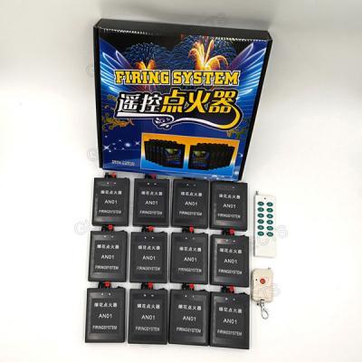 China Programmable Remote Fireworks Firing System AN12 12 Cue Balloon Igniter Firing System for sale