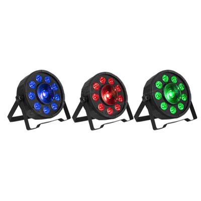 China LED Flat Par 9X10W 30W RGB LED Stage Lighting DMX Par Lights For Stage DJ Music Party for sale