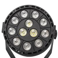 China LED Flat Par 12x3W RGBW Color Light Sound Activated Disco Ball Christmas Projector Stage Light for sale