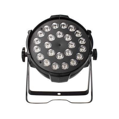 China 24x18W LED Mini Flat Par Light DMX 512 Aluminum Alloy RGBWA UV LED Par for sale