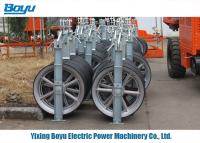 China Breaking Load 120kN Bundled Conductor Pulley With Aluminum Five Wheels for sale