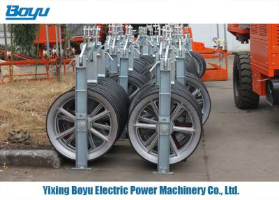 China Breaking Load 120kN Bundled Conductor Pulley With Aluminum Five Wheels for sale