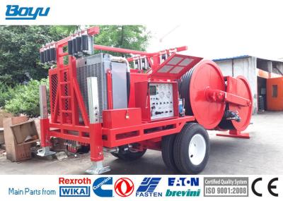 China Hydraulic Tensioner Cable Stringing Equipment 2×70kN Max Tension 1500mm Bull-Wheel for sale