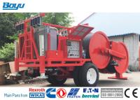 China 2x65kN Hydraulic Tensioner Cable Stringing Equipment 2.5MPA 1500mm Bullwheel for sale