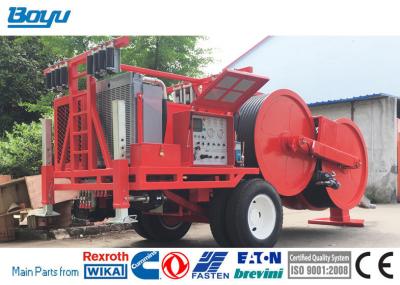 China 2x65kN Hydraulic Tensioner Cable Stringing Equipment 2.5MPA 1500mm Bullwheel for sale