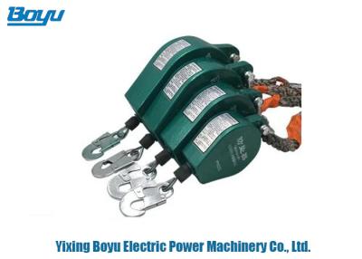 China 23kN Transmission Line Stringing Anti Fall Safety Device 8900N Breaking Strength 10m for sale
