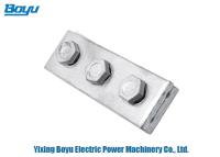 China Three Bolt Guy Wire Clamp 1/2 Inch Diameter Hot Dip Galvanized Steel for Transmission Line Stringing Tools for sale