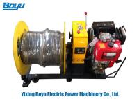 China 50kN Transmission Line Stringing Tools Cable Pulling Winch Gasoline Diesel for sale