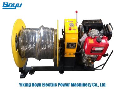 China 50kN Transmission Line Stringing Tools Cable Pulling Winch Gasoline Diesel for sale