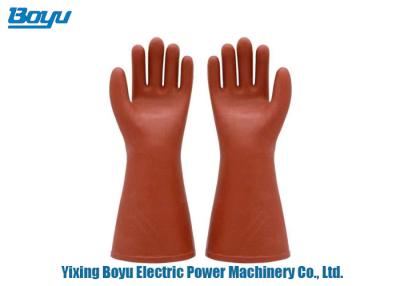China Electrical Safety Insulated Gloves 5KV Natural Latex Rubber Voltage Rated for sale