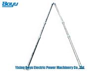 China Aluminum Alloy A Shape Tubular Tower Gin Pole Derrick 6-13m Length 13-31kN Load for sale