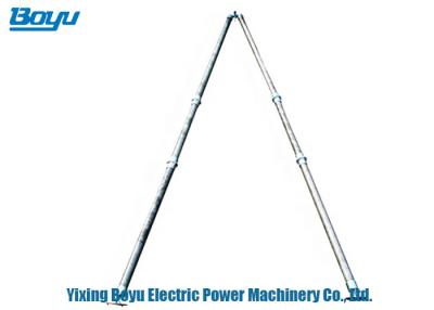 China Aluminum Alloy A Shape Tubular Tower Gin Pole Derrick 6-13m Length 13-31kN Load for sale