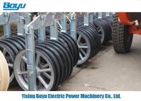 China SHW-508X75 Middle Steel Four Nylon Bundled Conductor Pulley 5 Sheave Blocks 508mm 40kN for sale