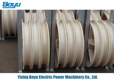 China Galvanized Steel Frame Bundled Conductor Pulley Assembly 3 Wheels for sale