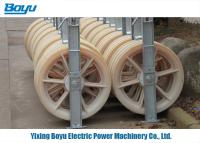 China Galvanized Steel Frame Bundled Conductor Pulley 3 Sheave Pulley Blocks for sale