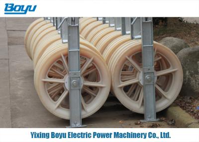 China Galvanized Steel Frame Bundled Conductor Pulley 3 Sheave Pulley Blocks for sale