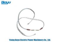 China Double Head Cable Pulling Stocking Grips 10-80kN Temporary Mesh Sock Joints for Conductor Stringing for sale