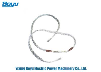 China Double Head Cable Pulling Stocking Grips 10-80kN Temporary Mesh Sock Joints for Conductor Stringing for sale