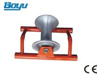 China Nylon Wellhead Pulley 3 Tandem Sheave Stringing Block Cable Laying Rollers 20kN Rated Load 120mm Wheel for sale