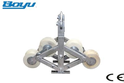 China Transmission Line Stringing Tools Aluminum Nylon Cable Pulling Pulley 120-1040mm for sale