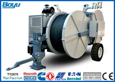 China TY2x70 Hydraulic Tension Stringing Equipment - 2x70kN 14T Capacity for 720mm² Twin-Bundle Conductors for sale